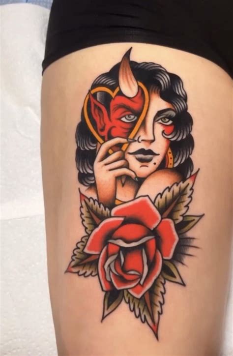 Satanic Girl Tattoos Janet Lucero Slave To The Needle