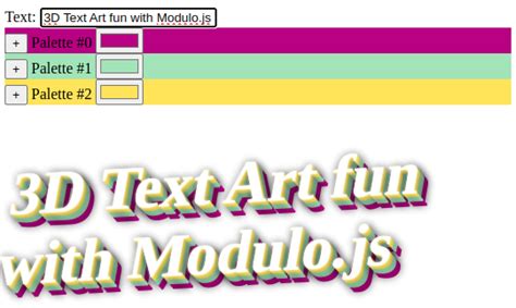 Creating A Css Based 3d Extruded Word Art Picker Learn Modulo