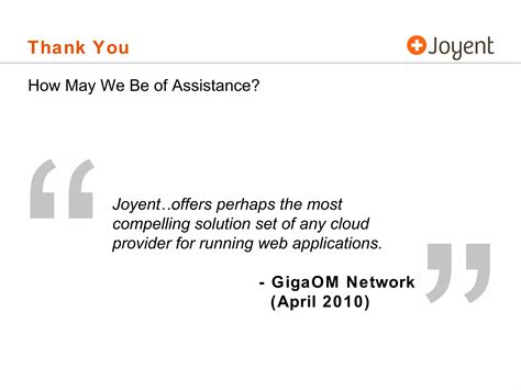 Joyent Corporate Overview Ppt