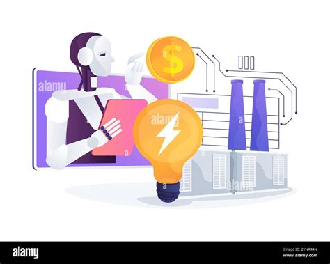 Ai Backed Energy Pricing Abstract Concept Vector Illustration Stock Vector Image And Art Alamy