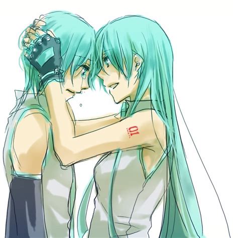 Hatsune Miku And Hatsune Mikuo Vocaloid Drawn By Tolute Danbooru