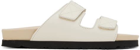 Palm Angels Off White Logo Sandals Palm Angels
