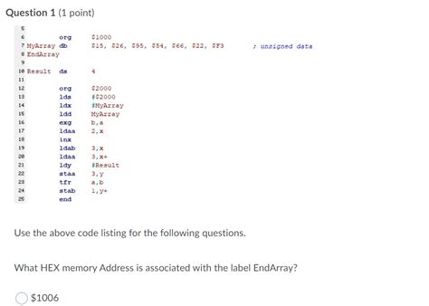 Solved Question 1 1 Point 1000 15 26 95 54 66 Chegg Com