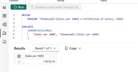 dax query 102 dax formulas and measures with define measure