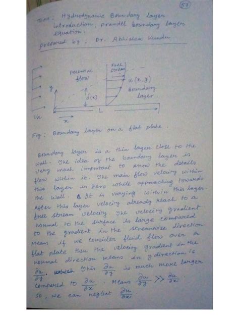 Hydrodynamic Boundary Layer 1 Pdf