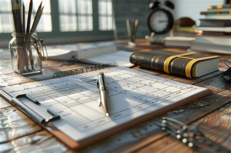 Academic Calendar With Class Assignment Due Dates Premium Ai Generated Image