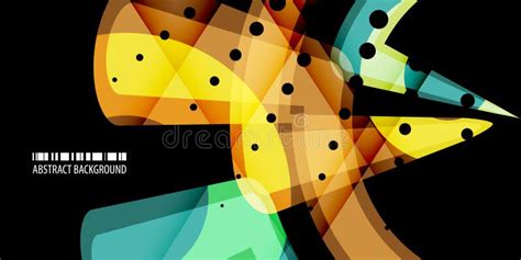 Geometric Colorful Abstract Background Graphics Template Stock Vector Illustration Of