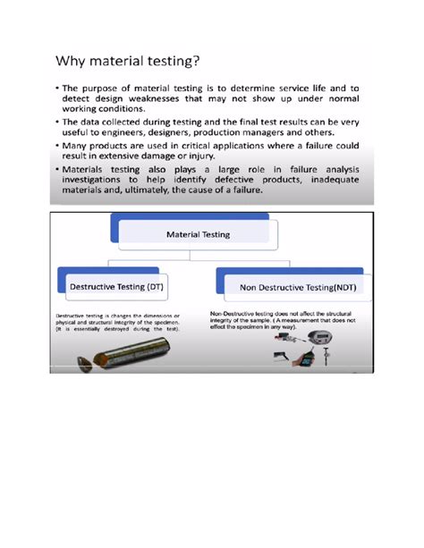 Destructive Tests Destructive Tests As The Name Suggests Destructive
