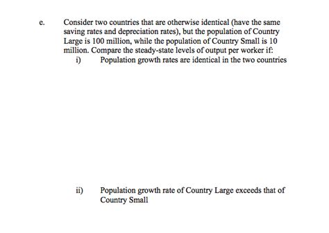 Solved 2 Consider The Solow Growth Model Suppose That The