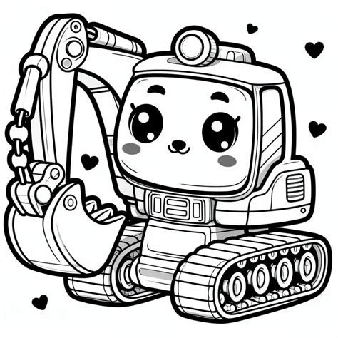 굴착기 색칠공부 도안포크레인 아이들의 창의력을 발휘하는 건설 모험 키즈위키