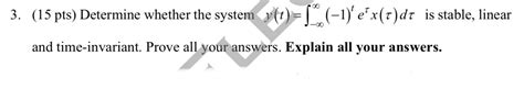 solved 15 ﻿pts ﻿determine whether the system