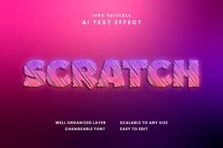 Scratch Text Effect Graphic By Artnivora Std Creative Fabrica