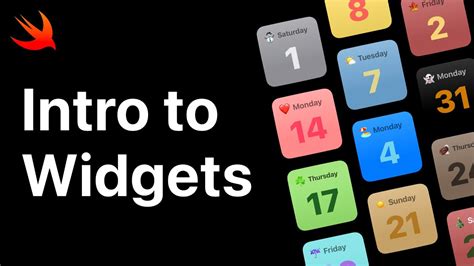 how to build a widget in swift with widgetkit youtube