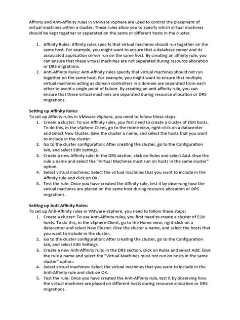 All About Affinity Rules Pdf System Software Computer Engineering