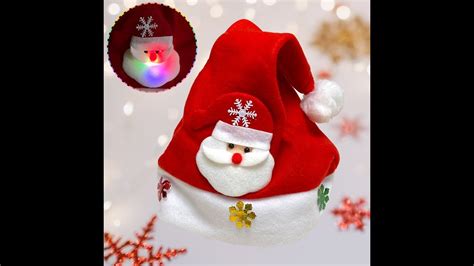산타모자 코를 누르면 알록달록한 불빛이 반짝반짝 Youtube