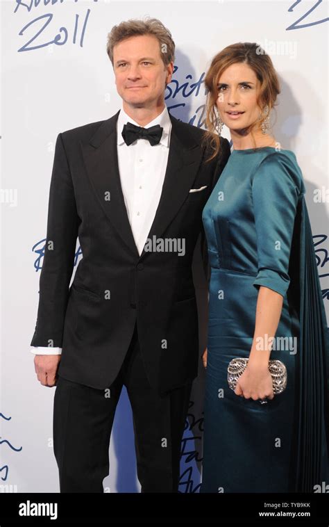 British Actor Colin Firth And Wife Livia Firth Attend The British