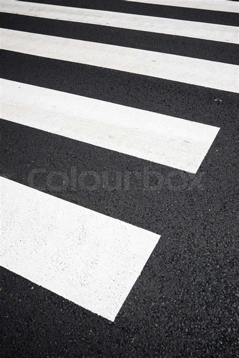 Zebra Crossing View Stock Image Colourbox