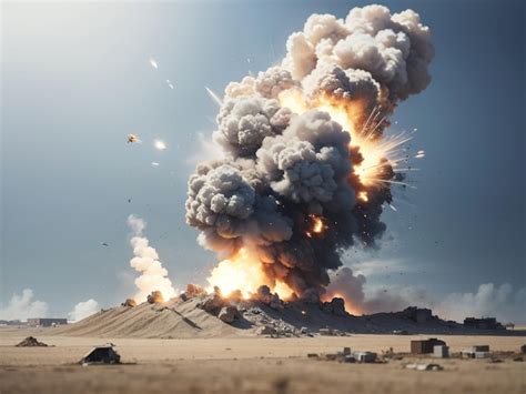 Premium Ai Image Military Training Ground Explosive Experiences