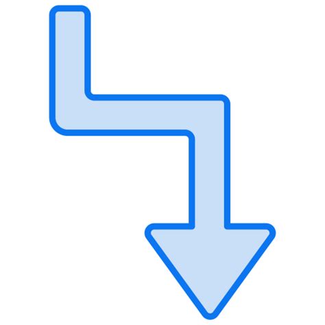 Zig Zag Free Arrows Icons