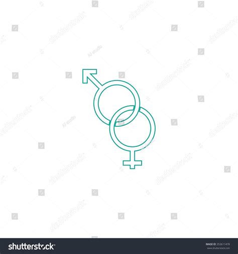 Twisted Male Female Sex Symbol Outline Stock Illustration Shutterstock