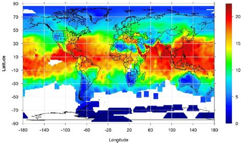 Relative Humidity World Map