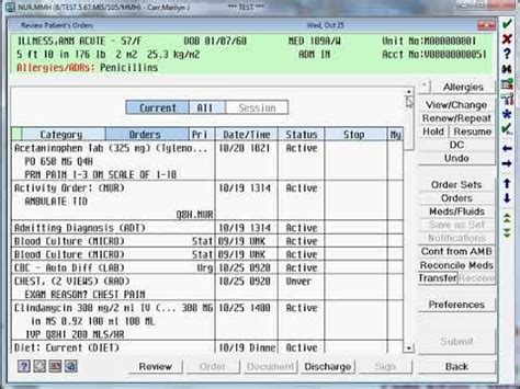 ORDERS TAB DEMO The Unit Diagnosis Resume