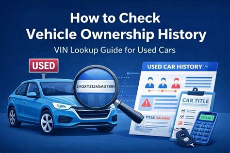 Vehicle Ownership History Check Vin Lookup Guide Vin Check Report Llc