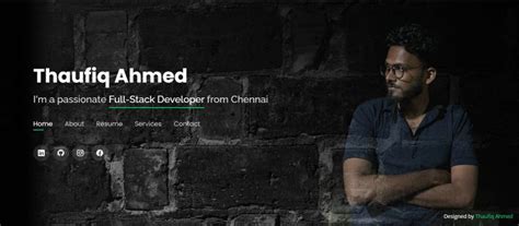 Thaufiq Ahmed On Linkedin Portfolio Webdevelopment