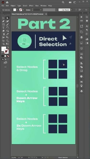 Direct Selection Tool In Illustrator Part 2 Graphic Design Logo Design Software Logo Design