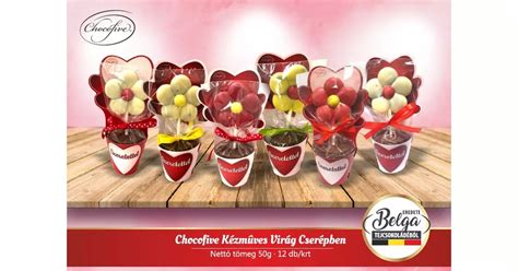 Chocofive VirÁg CserÉpben 50 Gr Chocofive Édesség Nagyker Eger