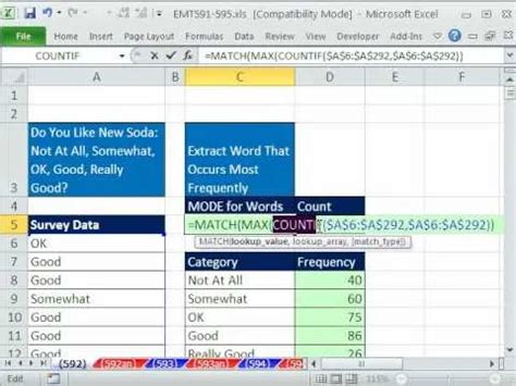 How To Extract The Word That Occurs Most Frequently In Excel Microsoft Office WonderHowTo