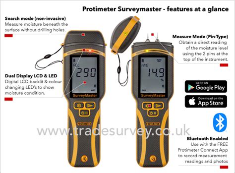 Protimeter Surveymaster Bld5375 Moisture Meter Trade Meters