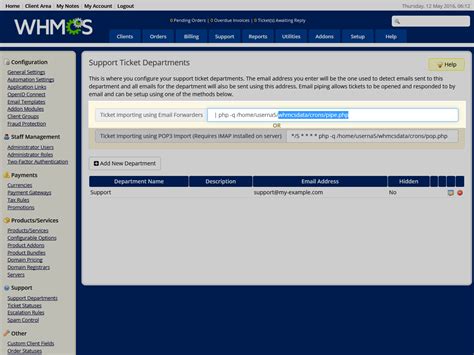 How To Configure Email Piping In Whmcs Inmotion Hosting
