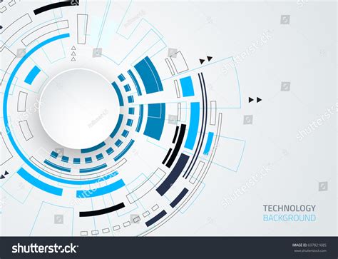 Vector Digital Technology Concept Abstract Background Stock Vector Royalty Free