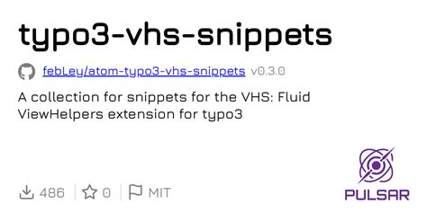 Typo3 Vhs Snippets