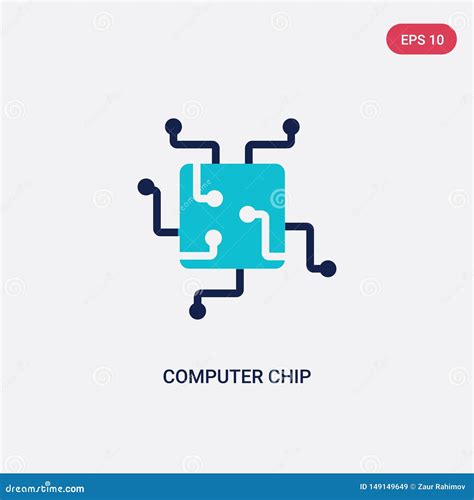 Two Color Computer Tower And Monitor Vector Icon From Computer Concept