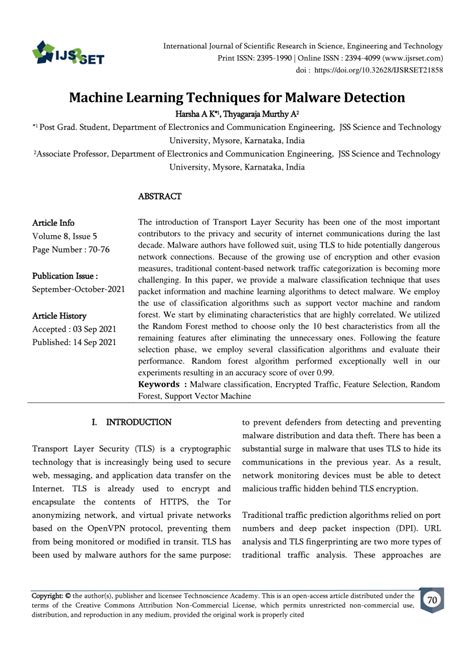 PDF Machine Learning Techniques For Malware Detection