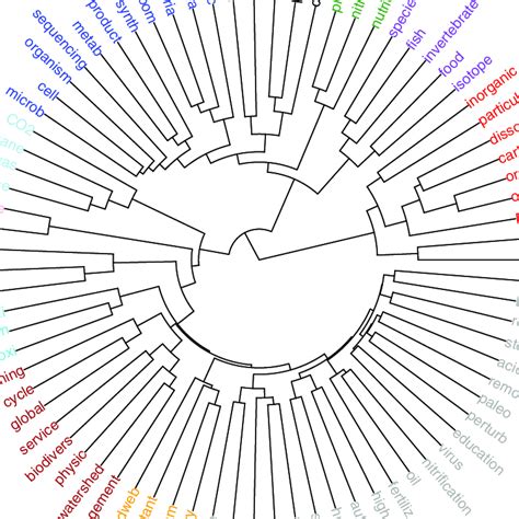 Hierarchical Clustering Analysis Using Wards D Linkages Of Words In