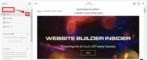 How Do I Hide The Navigation Bar In Squarespace