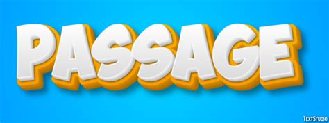 Passage Text Effect And Logo Design Word