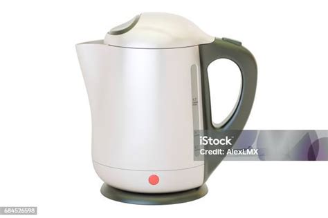 금속 전기 주전자 3d 렌더링에 고립 된 흰색 배경 3차원 형태에 대한 스톡 벡터 아트 및 기타 이미지 3차원 형태 금속 금속의 Istock