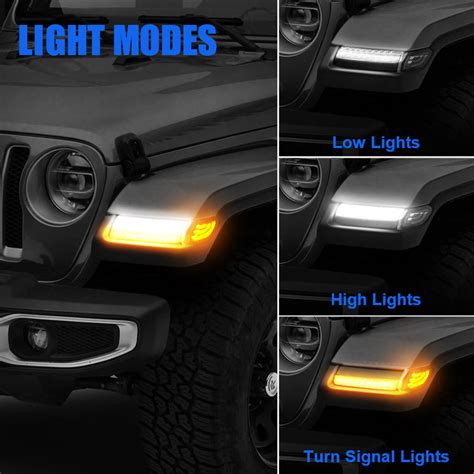 Suparee Jeep Led Turn Signals And Side Marker Lights Kits For Jl Jt