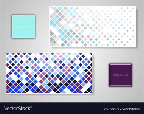 Abstract Various Colorful Header Set Collection Vector Image