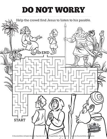 Matthew 6 25 34 Coloring Page Treasure Verses Ausmalbilderfurkinderde
