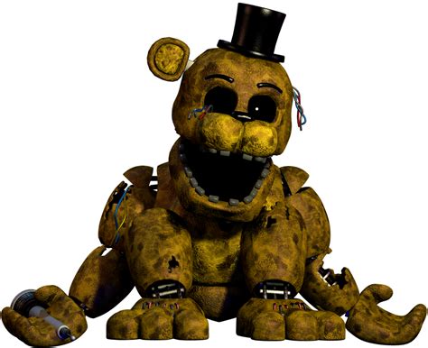 Fnaf2sfm Withered Golden Freddy By Zoinkeesuwu On Deviantart