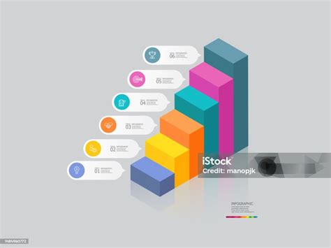 수평 단계 타임라인 인포그래픽 요소 보고서 배경 비즈니스 라인 아이콘 개발에 대한 스톡 벡터 아트 및 기타 이미지 개발 계단 광고 Istock
