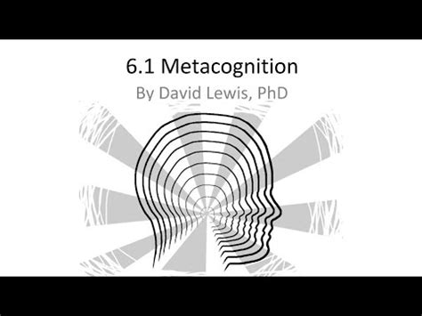 6 1 Metacognition YouTube