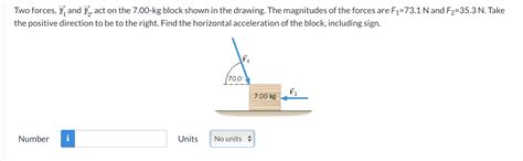 Solved Two Forces Vecf1 ﻿and Vecf2 ﻿act On The 700 Kg