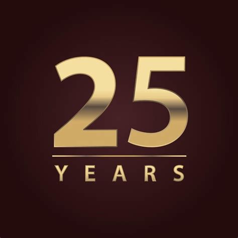 25 Ans Pour Les événements De Célébration Anniversaire Date