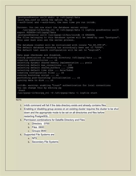 Postgres 12 Cluster Database Operations Pdf
